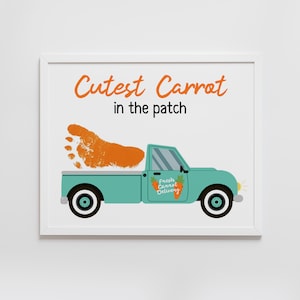 Footprint Handprint Art Craft for Kids | for Baby, Cutest Carrot in the ...