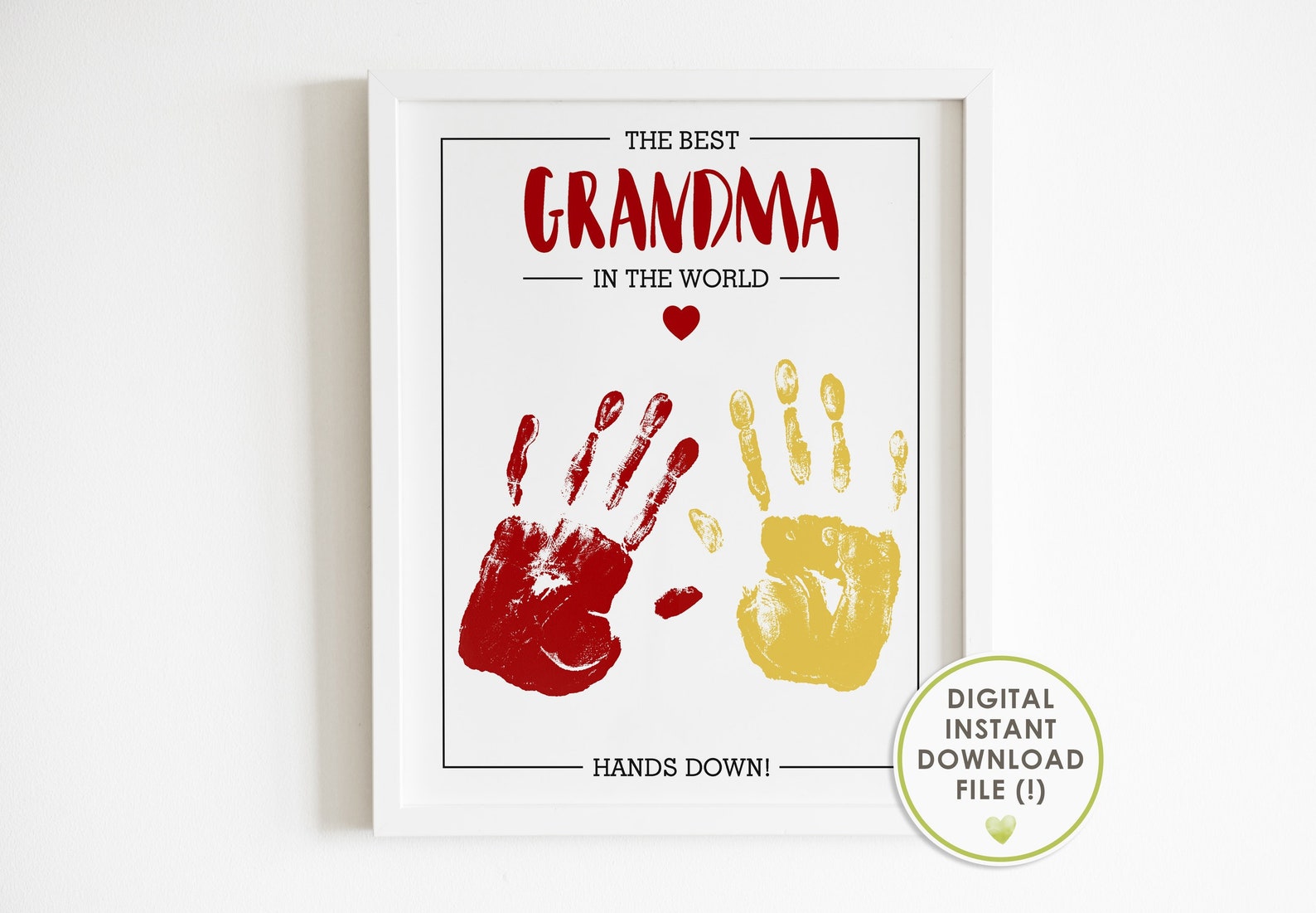 Handprint Art Mothers Day Gifts for Grandma From Grandkids - Etsy