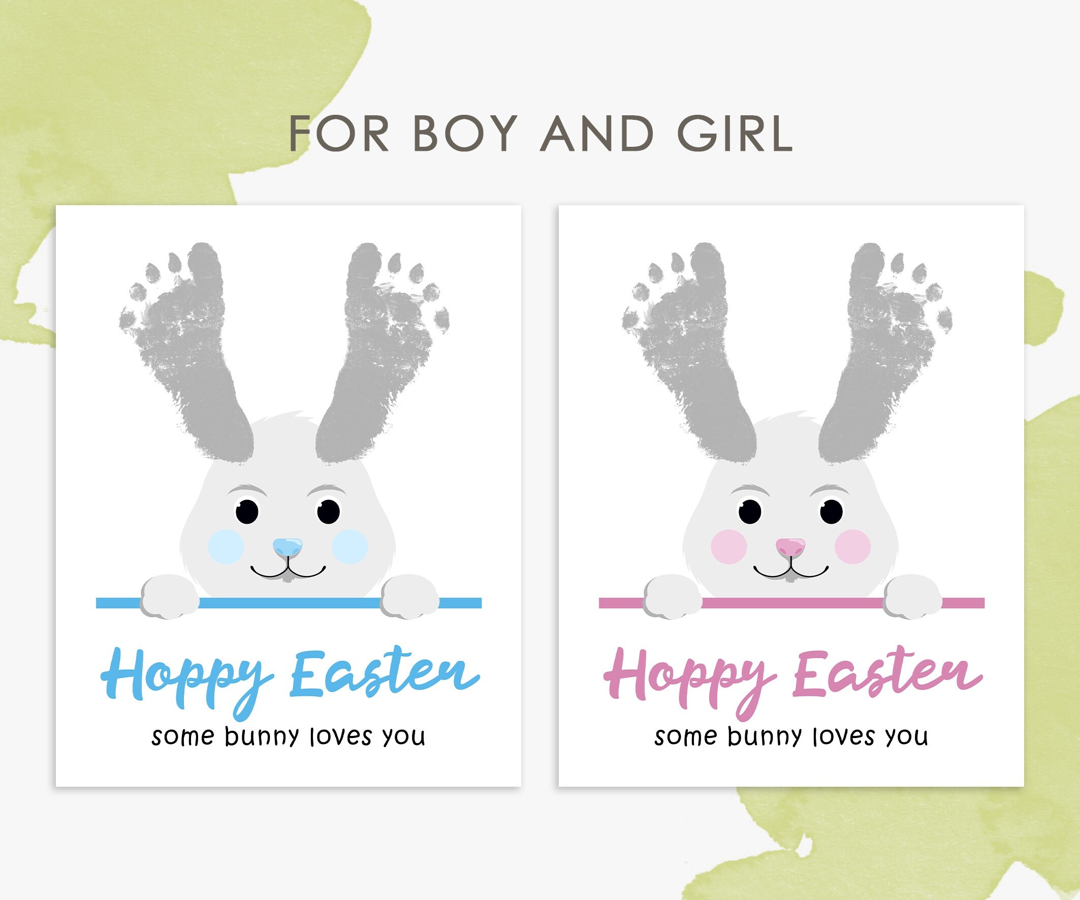 Easter Handprint Art, Printable, Bundle, Keepsake Craft for Kids ...