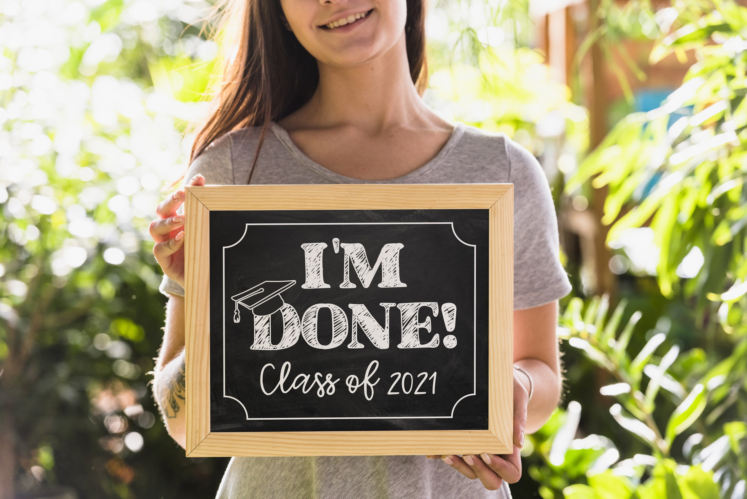 I'm Done printable graduation sign high school | Etsy