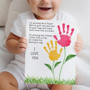 Mothers Day Handprint Art Poem, Flower Bouquet Craft for Mom | for ...