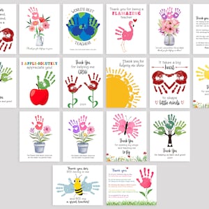 Teacher Appreciation Handprint Art Bundle (digital Download) - Etsy