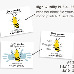 Teacher Appreciation Handprint Art Bundle (digital Download) - Etsy