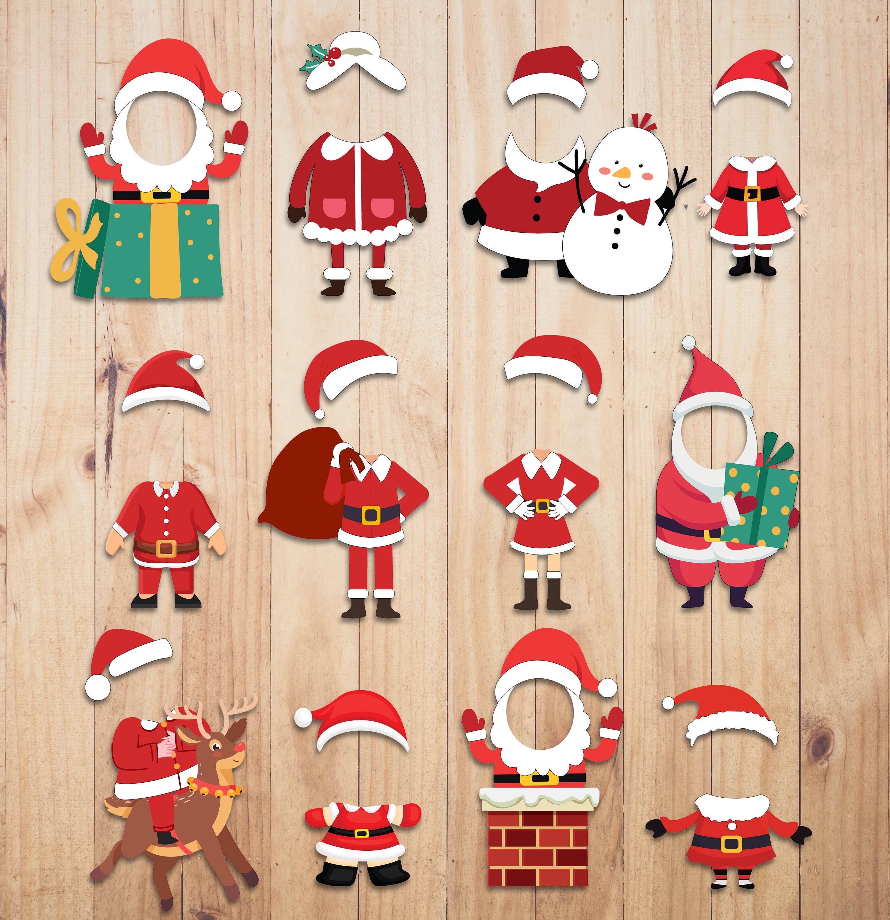 Add Your Own Photo, Santa Claus Costume Photo Frames, Blank Template ...