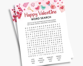 Valentine’s Day Word Search Printable for Kids - Fun Classroom & Home ...