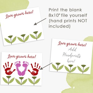 Handprint Art Grandparents, Valentines Day Handprint Craft Activity ...