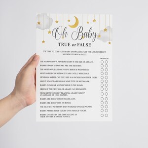 Oh Baby True or False, Twinkle Twinkle Little Star, Baby Shower Game ...