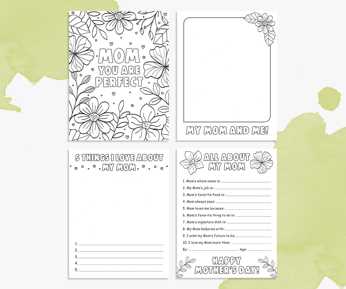 All About My Mom, Mother's Day, Preschool Activity, Craft Kit for Kids ...