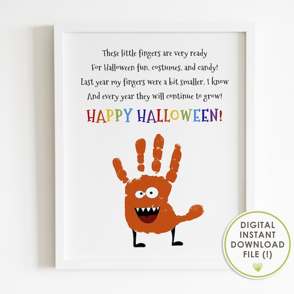 Monster Handprint - Etsy