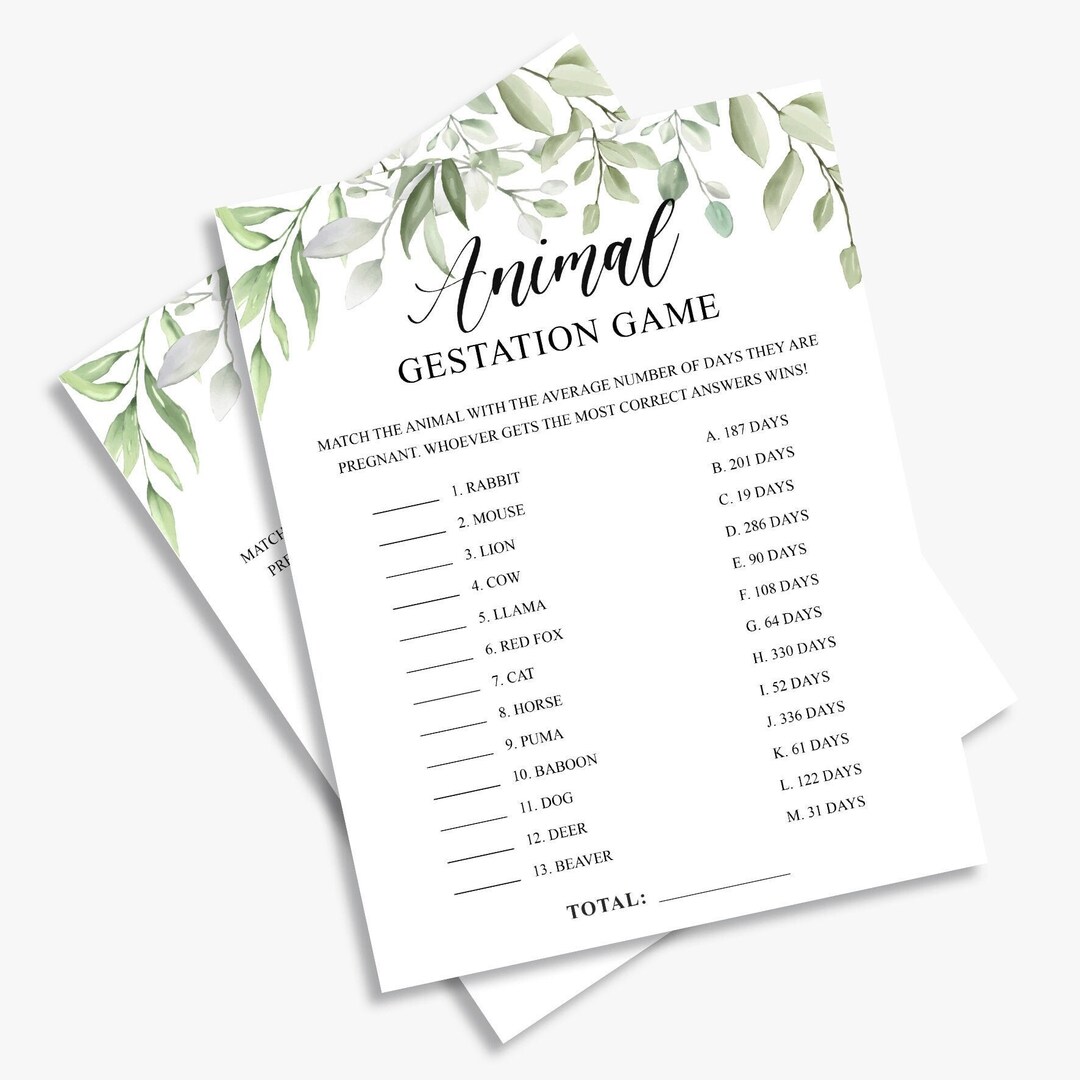 animal-gestation-game-greenery-baby-shower-animal-pregnancy-game