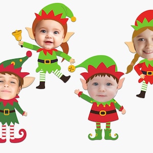 Add Your Own Photo, Elf Face Blank Template, Christmas Craft for Kids ...