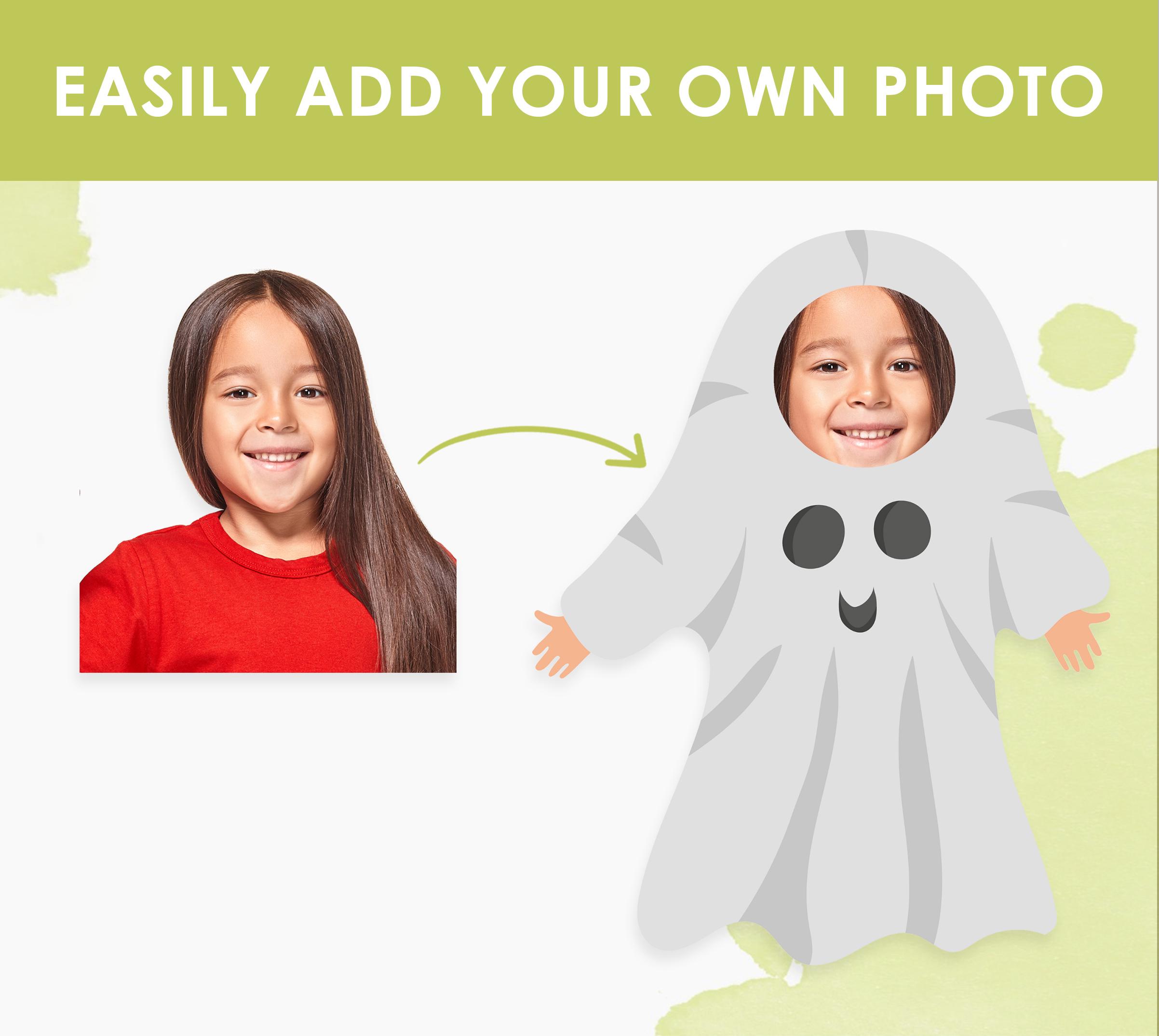 Add Your Own Photo, Halloween Costume Photo Frames, Face Blank Template ...