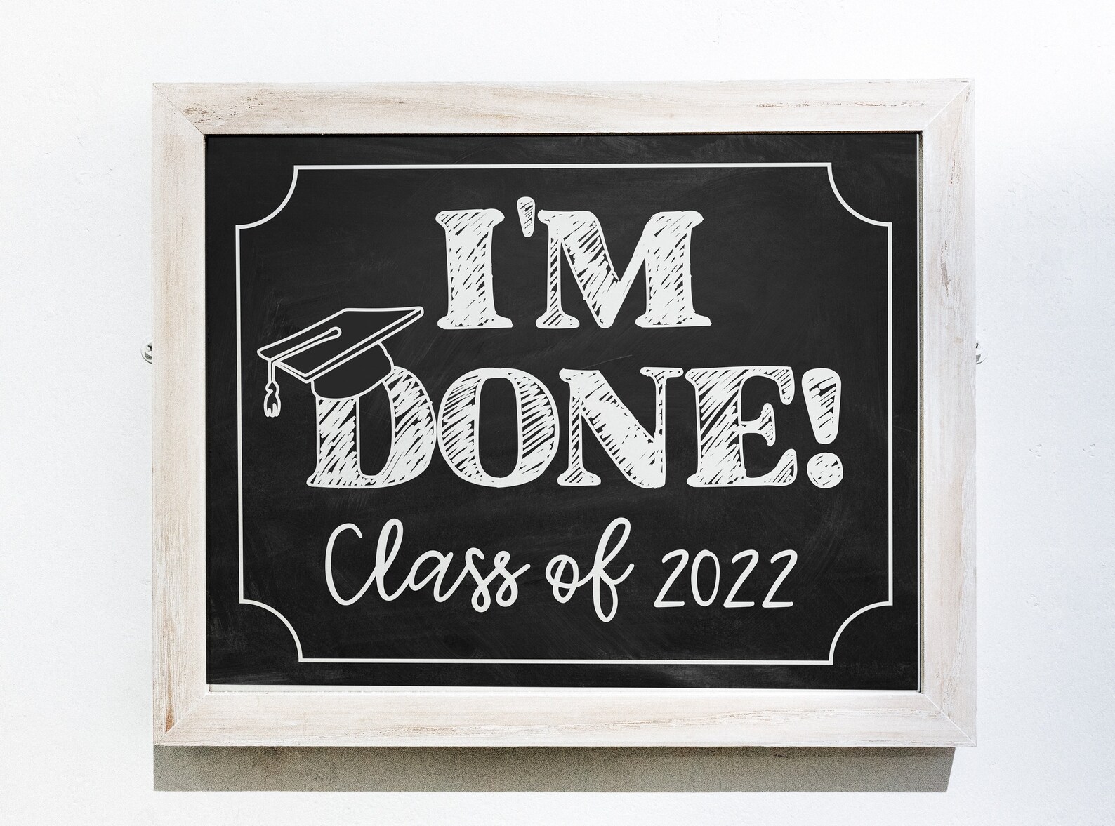 I'm Done Printable Graduation Sign High School - Etsy