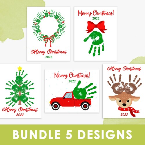 Christmas Handprint Footprint DIY Craft Christmas Keepsake - Etsy