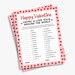 Love Song Match Game, Valentine's Day Game for Adults, Valentines Party ...