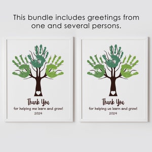 Handprint Art for Teacher, Bundle, DIY Gift, Craft for Kids Toddlers ...