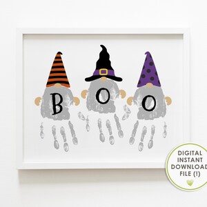 Handprint Art Halloween Gnome Crafts for Baby for Kids - Etsy
