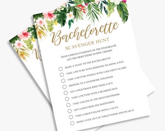 Luau Scavenger Hunt - Etsy