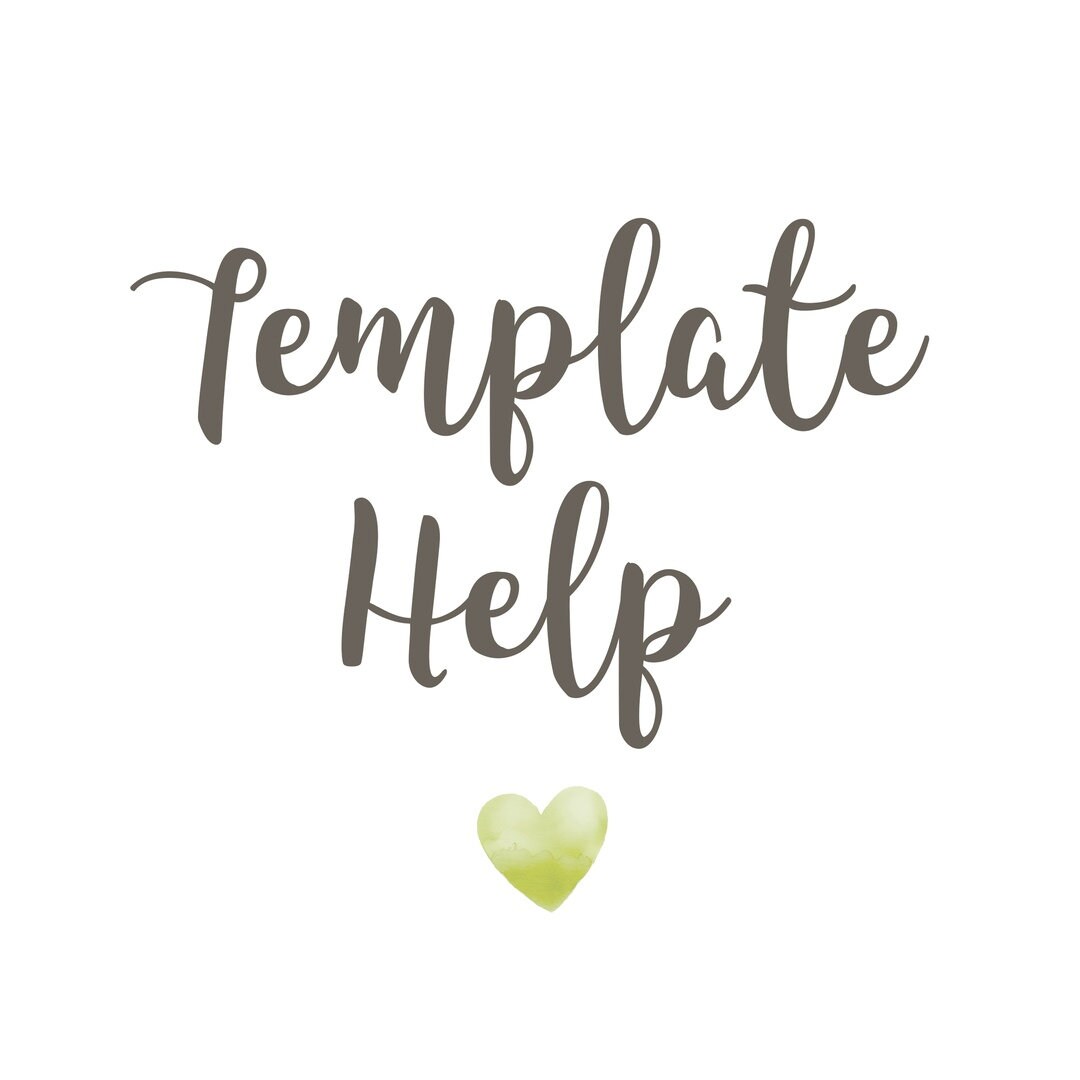 Template Help Add-on Image Placement and Text Added - Etsy