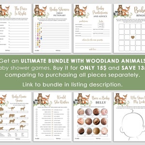 Woodland Baby Shower Games, Guess the Baby Celebrity, Who is That Baby ...