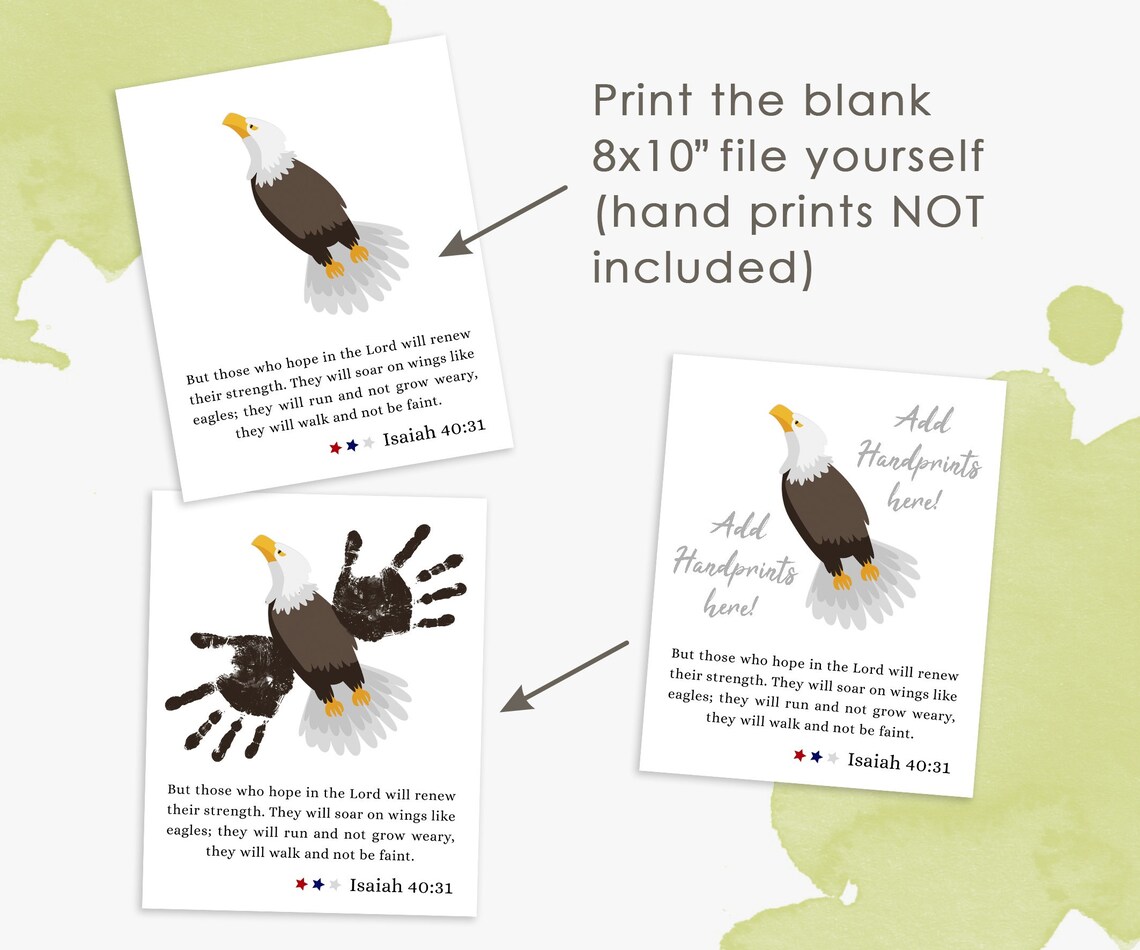 Christian Crafts for Kids / 4th of July / Handprint Art / | Etsy