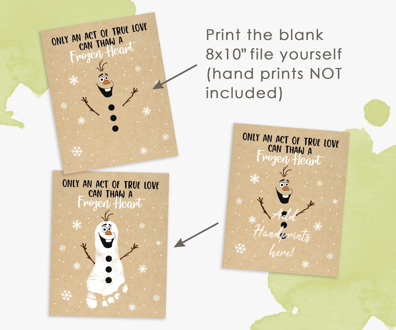 Snowman Handprint Art Christmas Craft for Kids for Baby - Etsy