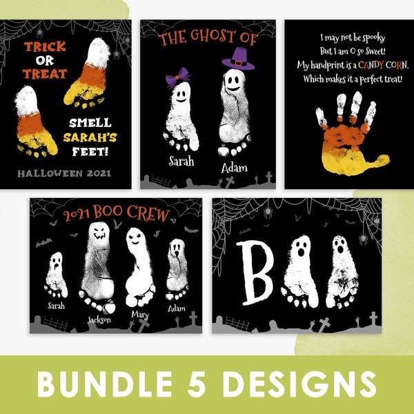 Halloween Handprint Craft - Etsy