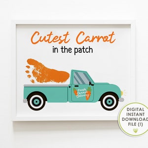 Footprint Handprint Art Craft for Kids | for Baby, Cutest Carrot in the ...
