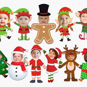 Add Your Own Photo, Elf Face | Snowman Blank Template, Bundle ...