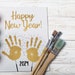 2024 Happy New Year, Handprint Art, New Years Craft, for Baby, for ...