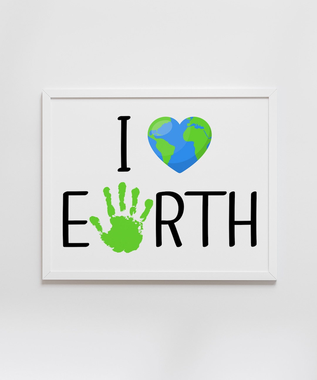 Earth Day, Handprint Art Craft, Kids Preschool Activity, DIY ...