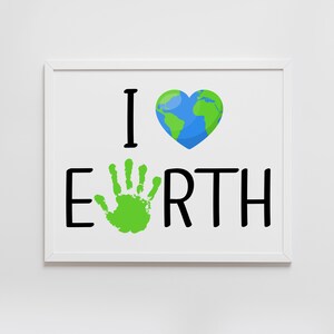 Earth Day, Handprint Art Craft, Kids Preschool Activity, DIY ...