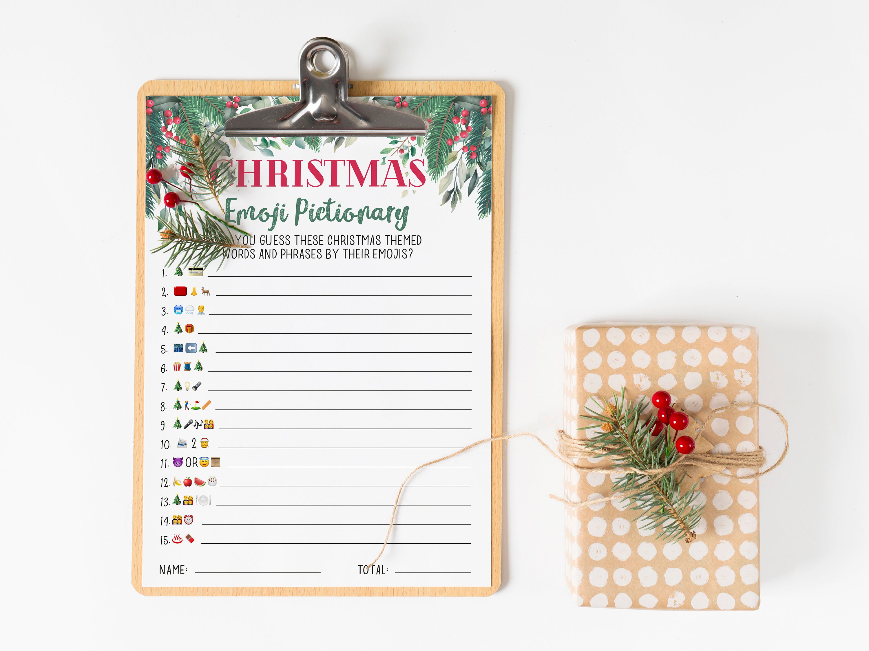 Christmas games printable BUNDLE christmas easy party game | Etsy