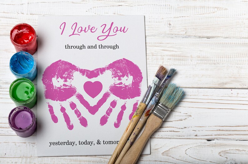 Handprint Art, Valentines Day Craft for Kids | for Baby, Valentines Day ...