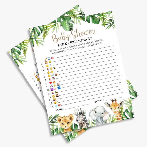 Jungle Baby Shower Favors - Etsy