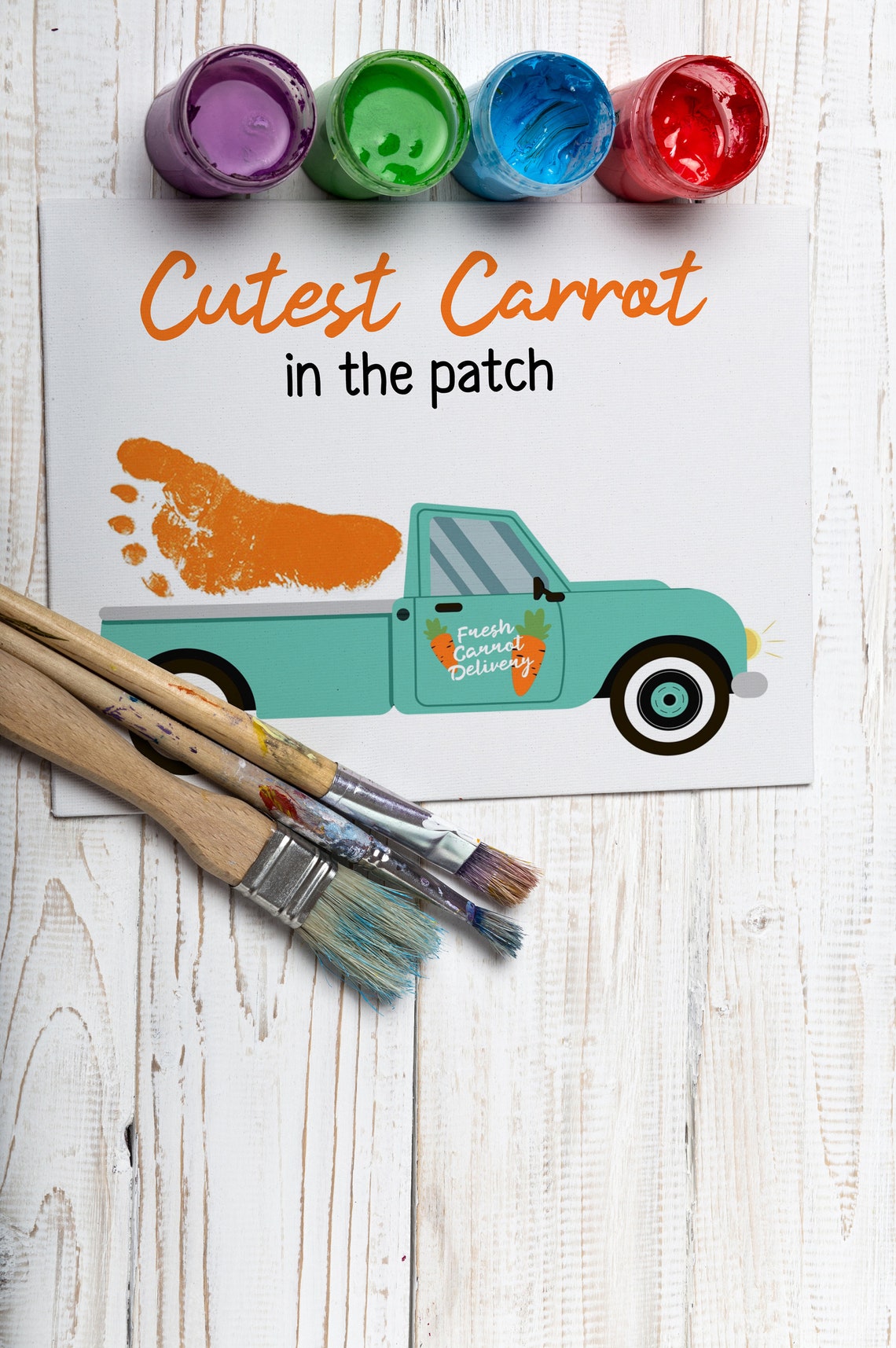 Footprint Handprint Art Craft for Kids | for Baby, Cutest Carrot in the ...