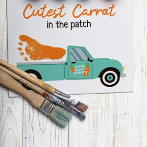 Footprint Handprint Art Craft for Kids | for Baby, Cutest Carrot in the ...