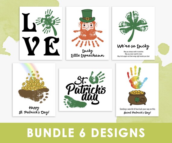 St. Patrick's Day Handprint Art - Mom. Wife. Busy Life.