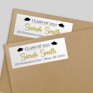 Editable Graduation Address Labels, DIGITAL DOWNLOAD, Graduation ...