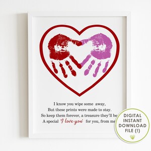 Handprint Art Bundle for Mother's Day, DIY Gift From Baby and Kids ...