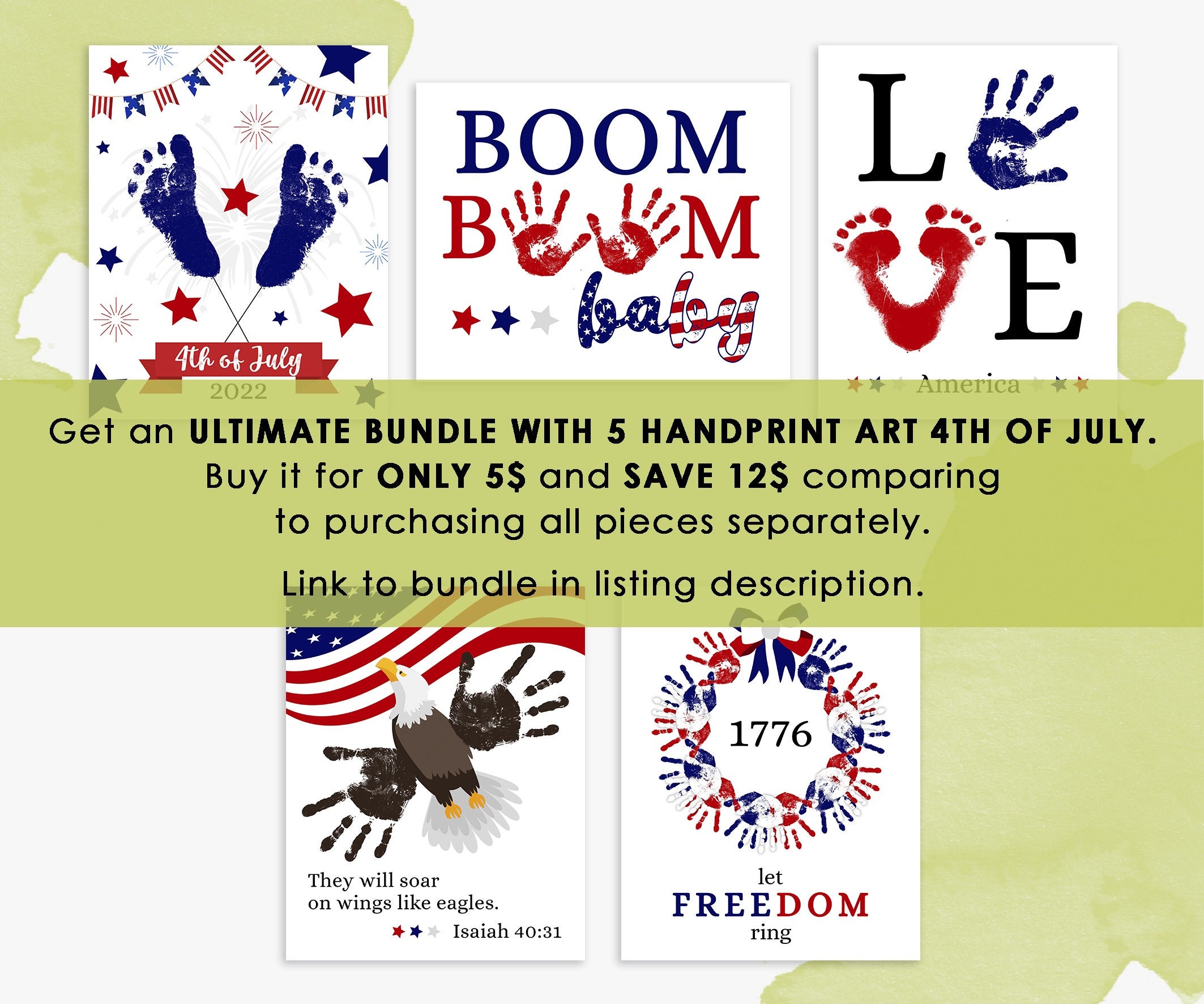 Christian Crafts for Kids / 4th of July / Handprint Art / | Etsy