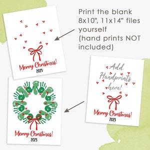 Handprint and Footprint Art, Christmas Wreath, Diy, Craft for Baby for ...