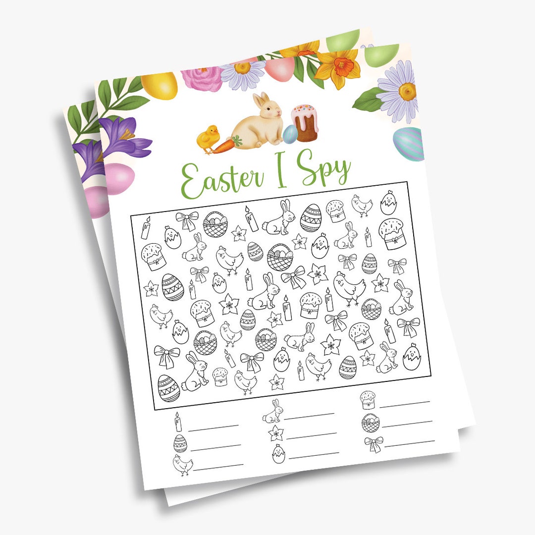Easter I Spy Game, Easter Preschool | Classroom Kids Activity ...