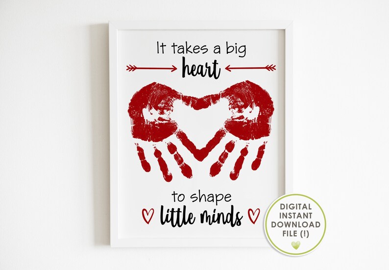 Handprint Art for Teacher Bundle DIY Gift Craft for Kids - Etsy