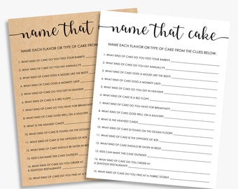 Name That Cake Game - Etsy