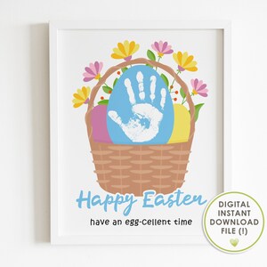 Easter Handprint Art, Printable, Bundle, Keepsake Craft for Kids ...