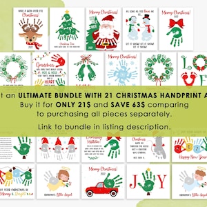 Handprint and Footprint Art, Christmas Wreath, Diy, Craft for Baby ...