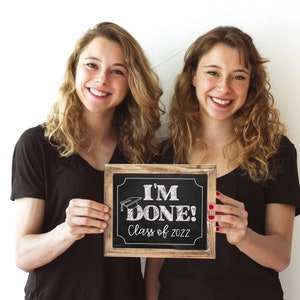 I'm Done Printable Graduation Sign High School - Etsy