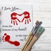 Handprint Art Valentine, Footprint Craft for Valentines Day, I Love You ...