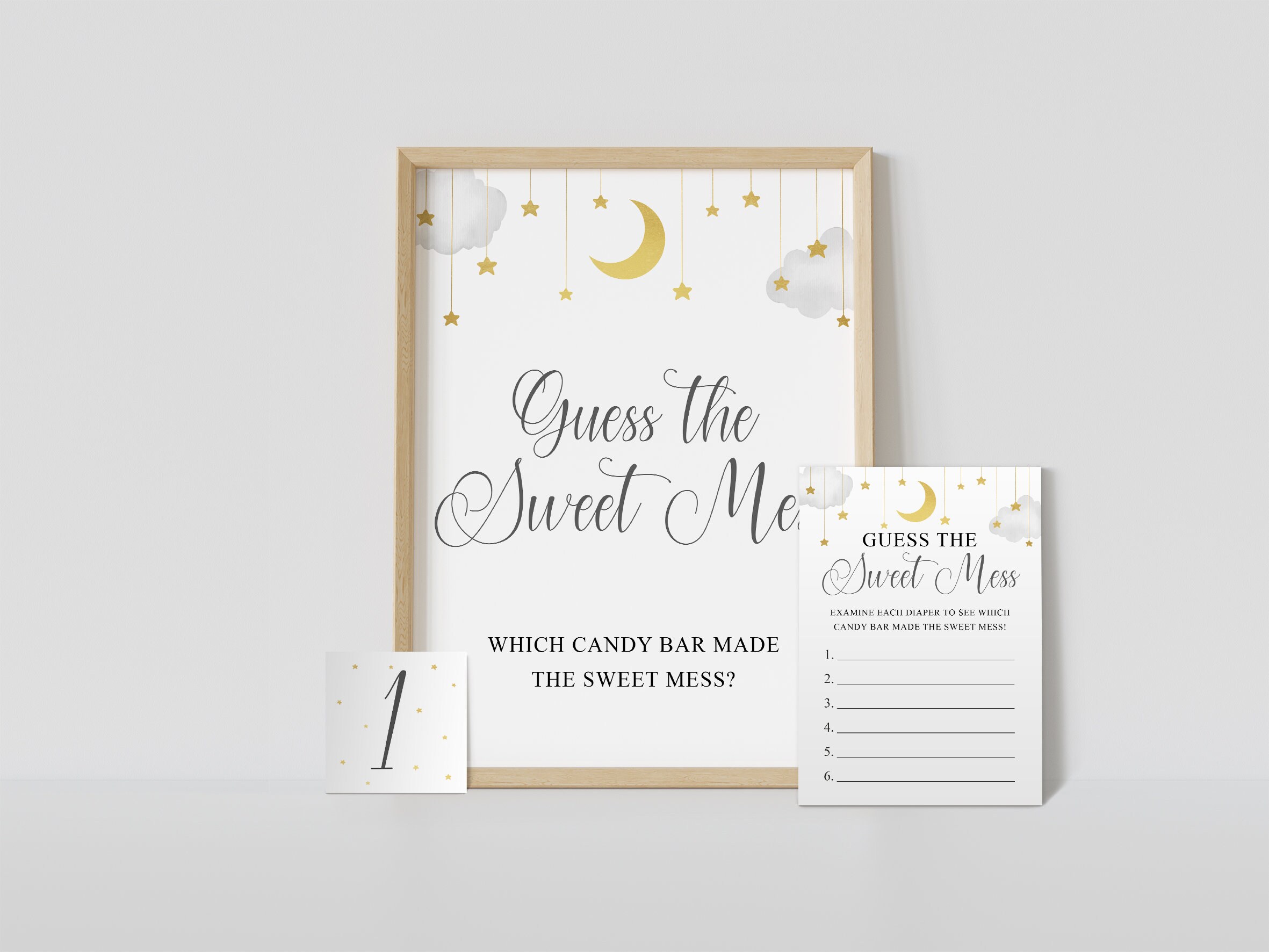 Guess the Sweet Mess Game Poopy Diaper Game Twinkle Twinkle | Etsy